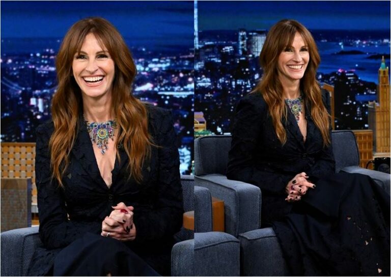 Julia Roberts wears Chopard on “The Tonight Show Starring Jimmy Fallon ...